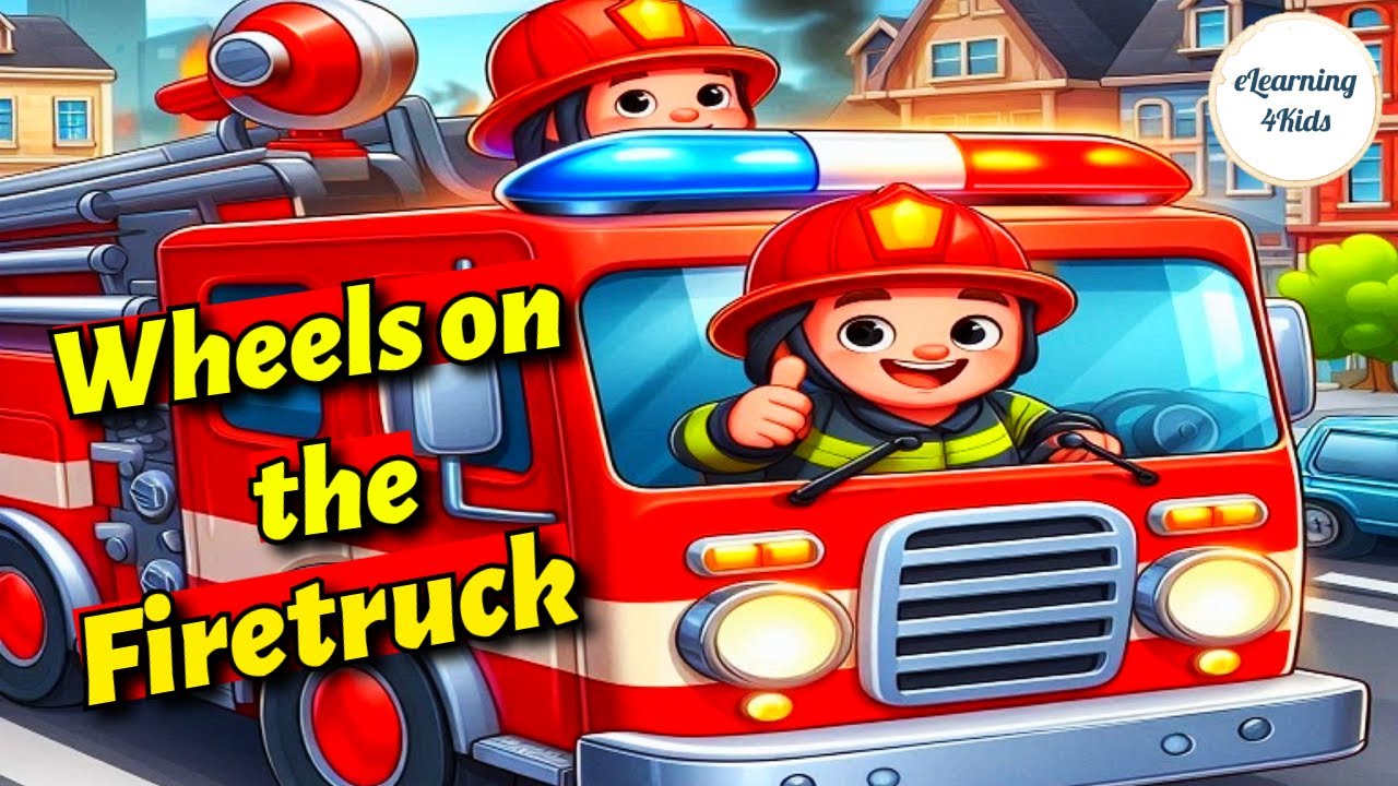 Wheels on the Fire Truck Song | Nursery Rhymes | Kids Songs | Songs for ...
