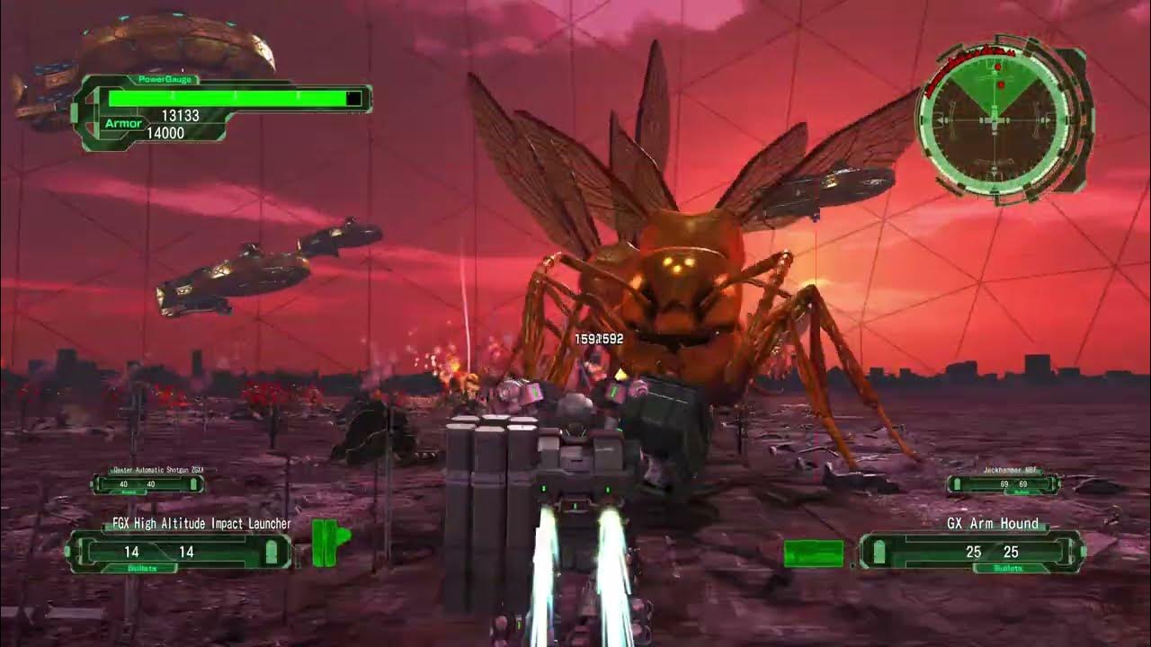 EDF 6 DLC 2 M 37 LV ZZZZ-S Golden Fleet - Hardcore Farming - Fencer Inferno - Earth Defense ...