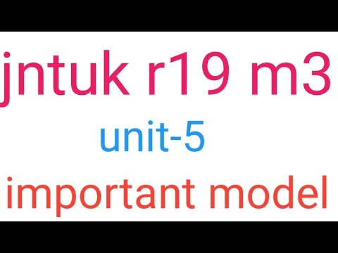 jntuk r19 m3 chapter 5 important topic - YouTube