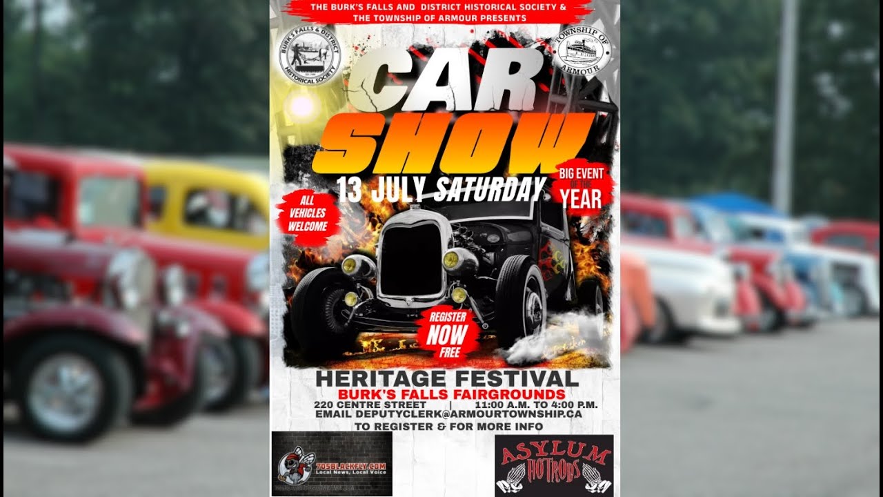 2024 BURK'S FALLS HERITAGE FESTIVAL CAR SHOW - YouTube