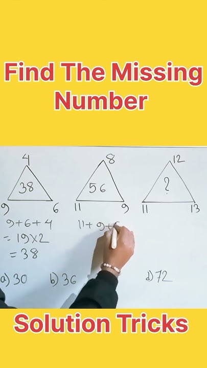 how to find missing number/missing number kaise nikale/missing number reasoning - YouTube