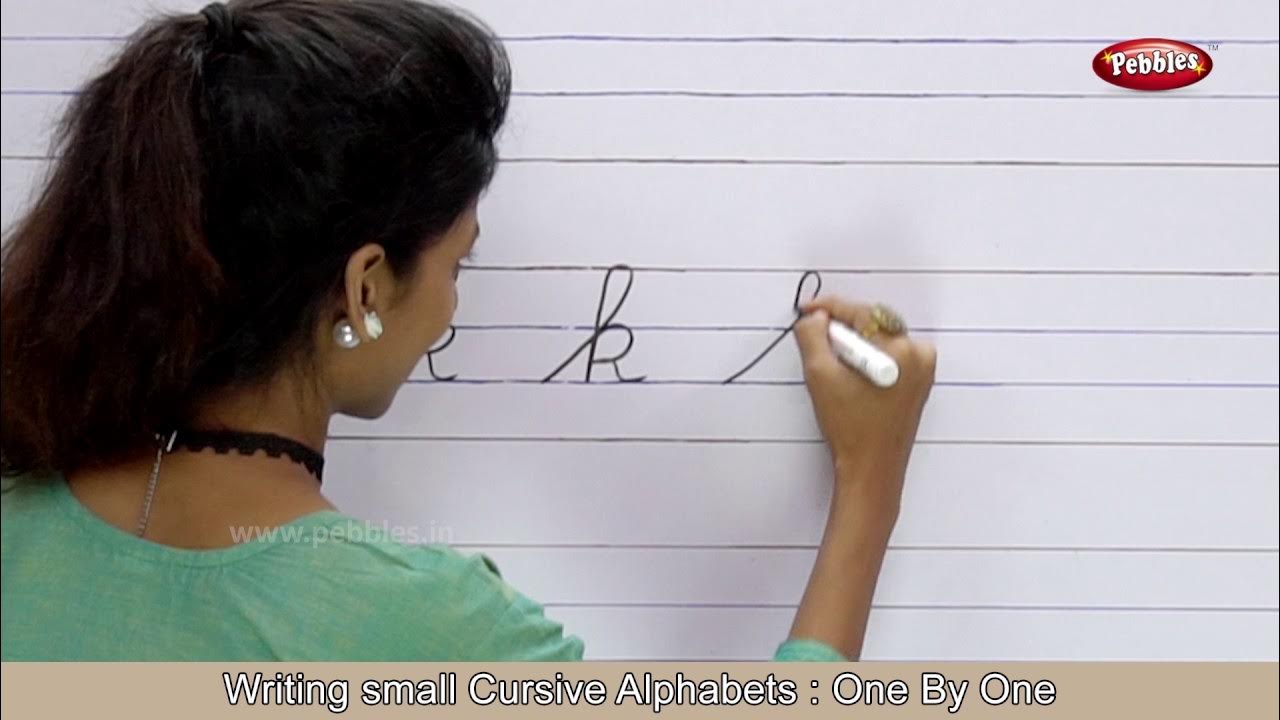 Cursive Writing For Beginners Step by Step | Writing Small Cursive ...