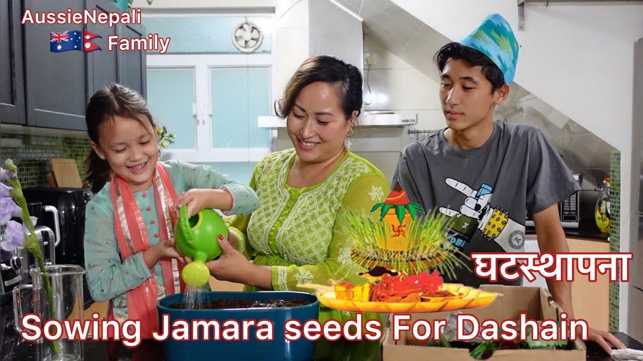 Sowing Jamara Seeds For Dashain || AussieNepali family - YouTube