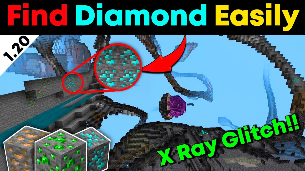 Top 2 XRAY GLITCHES In Minecraft MCPE 1.20 | Minecraft Bedrock ...