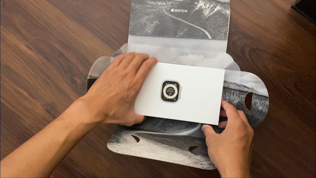 UNBOXING & REVIEW APPLE WATCH ULTRA BLUE/GREY TRAIL LOOP - YouTube