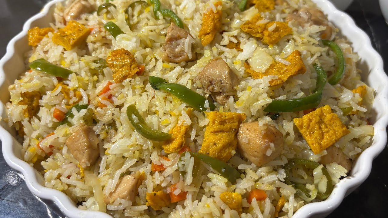 Flavorful Chinese Biryani Recipe | Chicken and Vegetables Rice | Egg ...