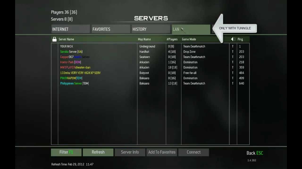 How to create a dedicated server in Call Of Duty: MW 3 Multiplayer ...