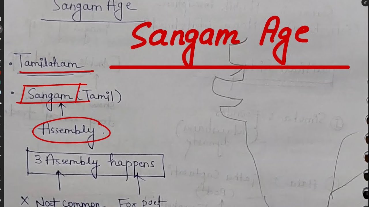 Sangam Age || Sangam Literature || Handwritten notes || AncientHistory ...