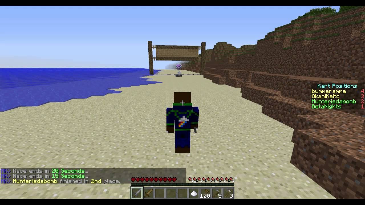 Minecraft: Mob Racing! (Mineplex - Mine Kart) - YouTube