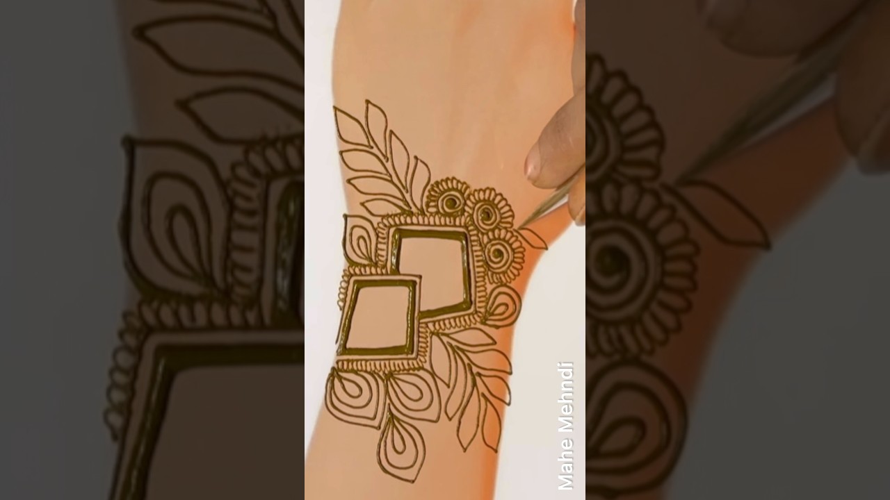 Bold Henna Peaches Mehndi Design #shortsfeed #youtubeshorts # ...