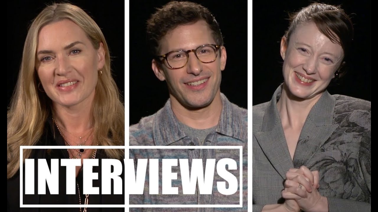 LEE Cast interviews - Kate Winslet, Andy Samberg, Andrea Riseborough ...