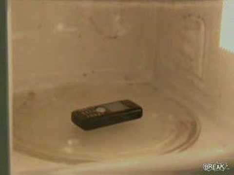 Cell Phone In Microwave - YouTube