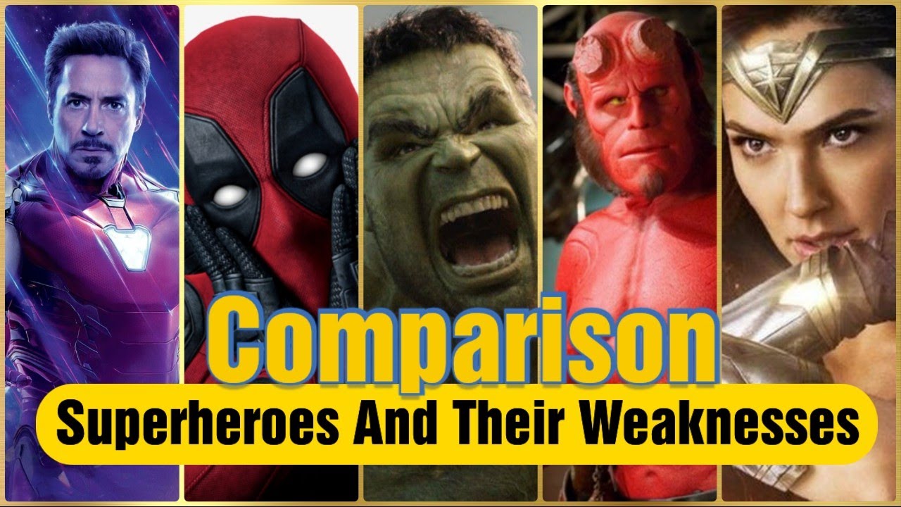 Comparison: Did you know what the weaknesses of superheroes are? - YouTube