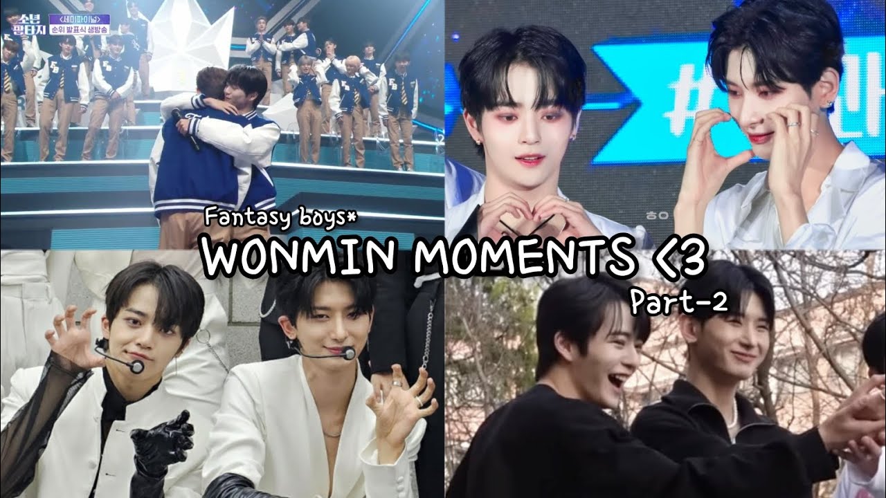 Wonmin moments fantasy boys Junwon & sungmin cute giggling moments pt2 - YouTube