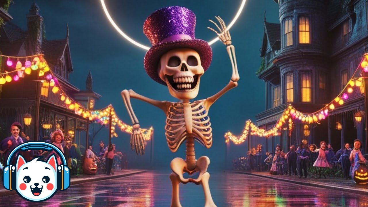 🎵 Cumbia de los esqueletos 🎵 Cancion Infantil para halloween ...