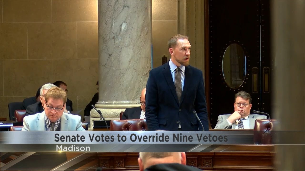 Senate votes to override nine vetoes - YouTube
