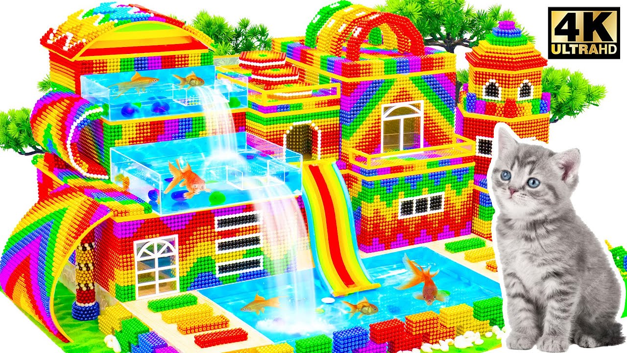 DIY Build Shopping Mall Complex With Super Large Car Park From Magnetic ...