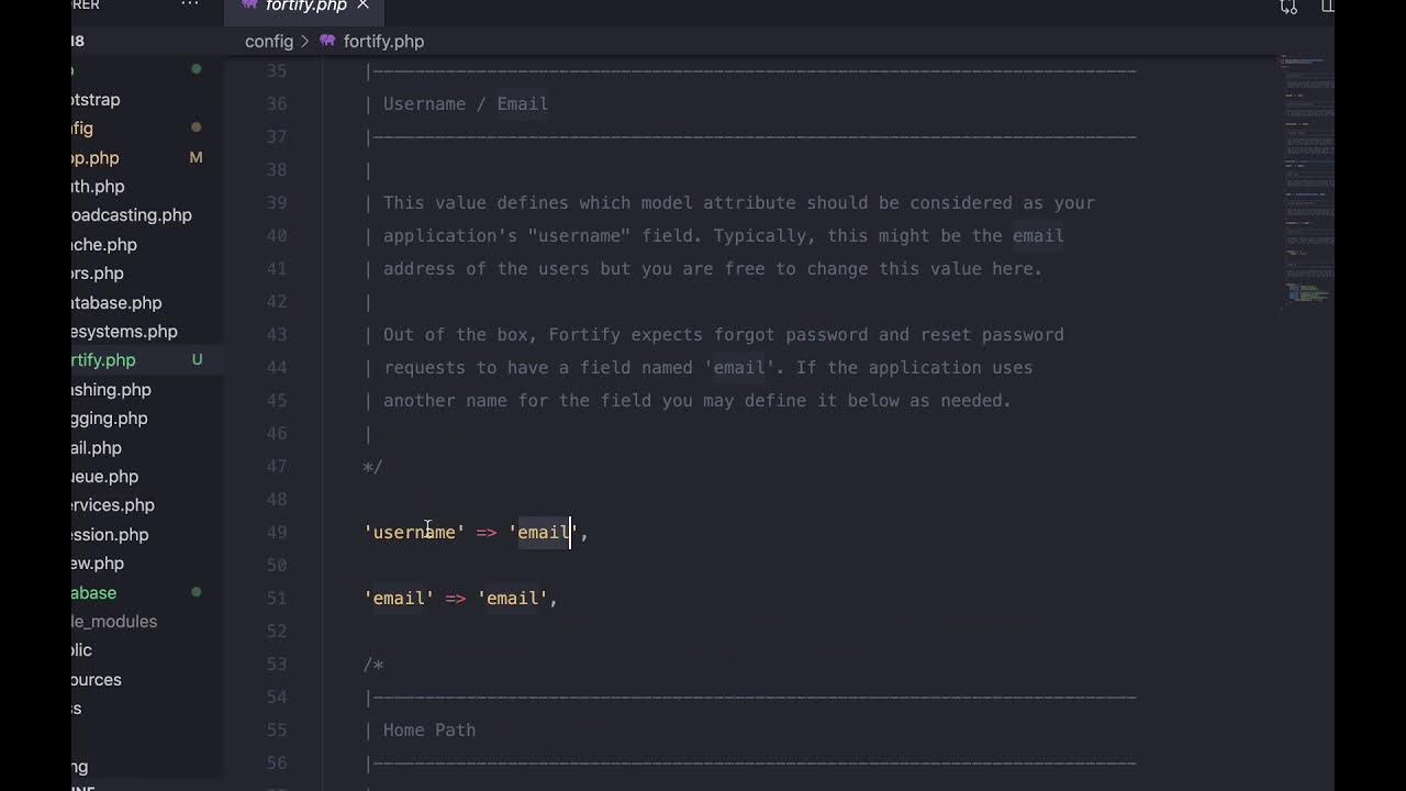 1 install laravel fortify - YouTube