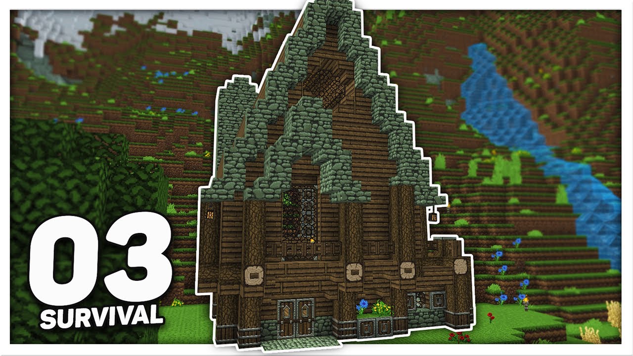 STARTER HOUSE - Minecraft 1.18 Survival Let's Play (Episode 3) - YouTube