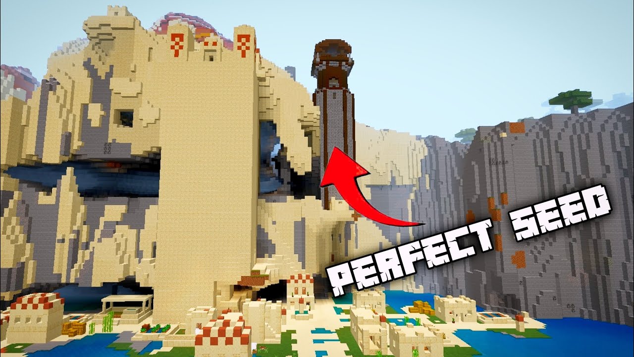Is this the perfect seed of Minecraft survival||Minecraft best seed ...