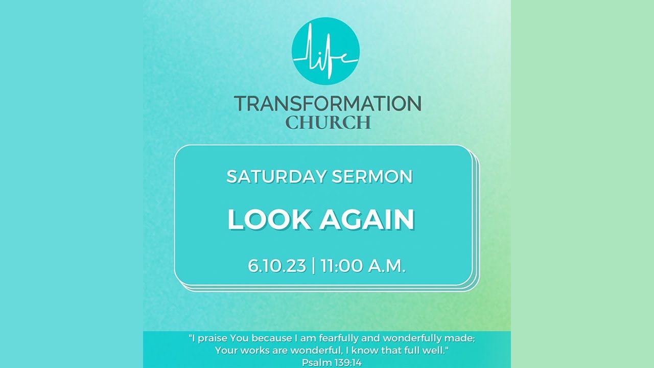 Sermon Title: Look Again | Lead Pastor David A. Williams - YouTube