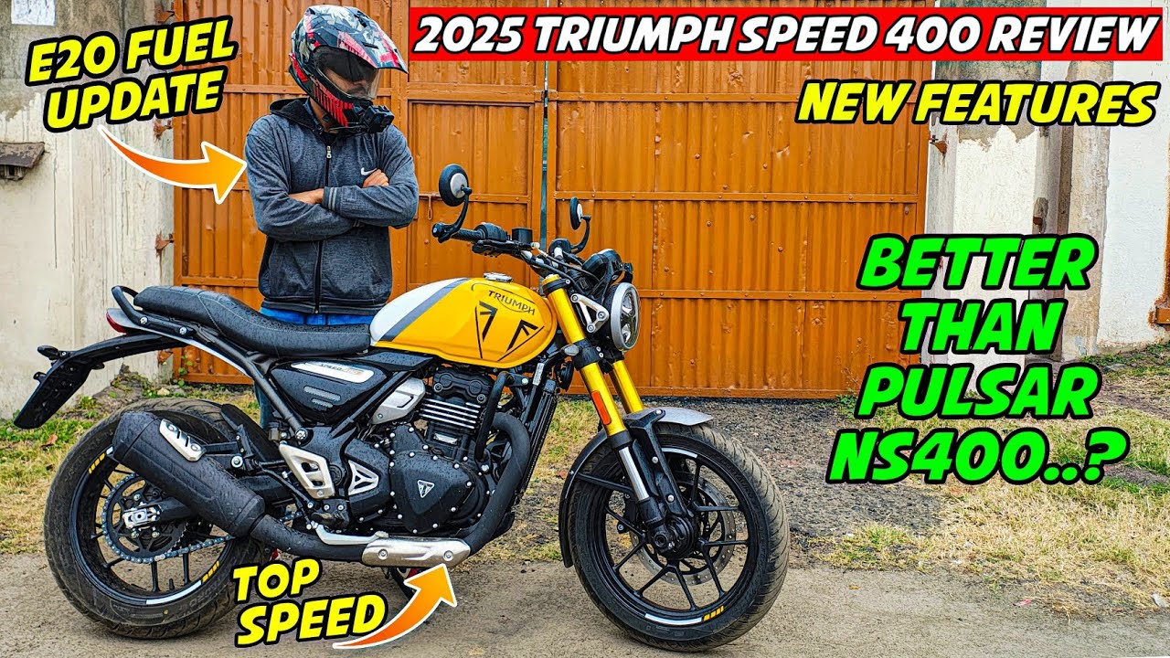 2025 Triumph Speed 400 Yellow Colour Review|| More features - Better ...