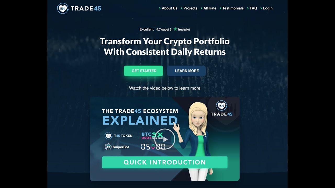 Trade45 Vermögensaufbau mit nur 20 USDT - YouTube