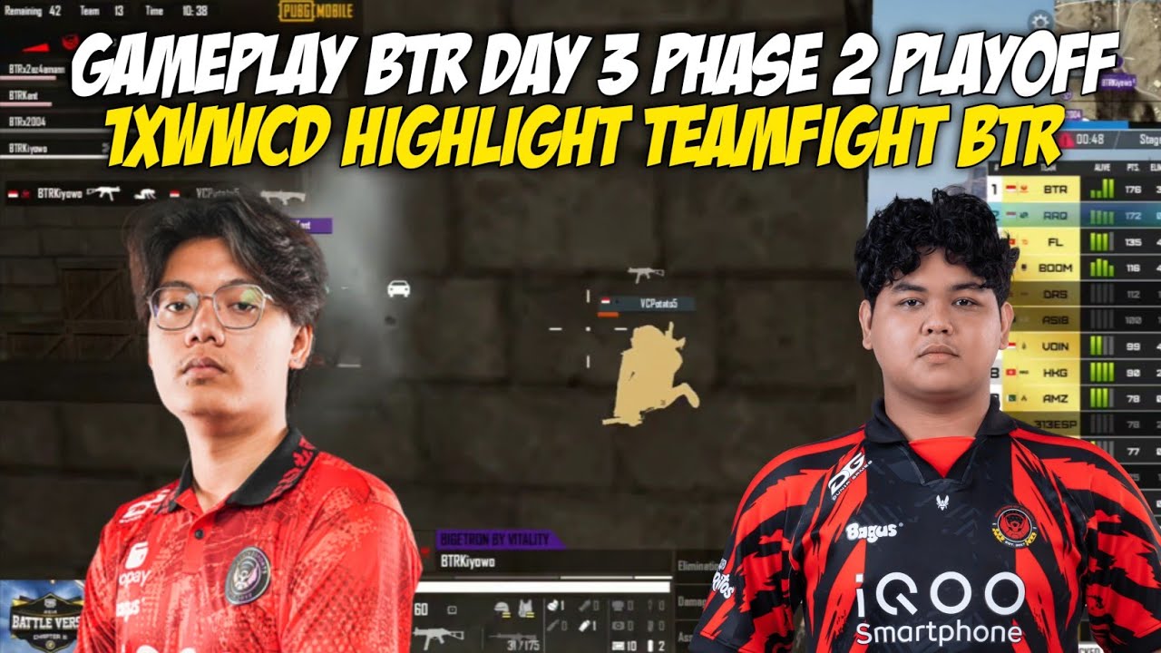 GAMEPLAY BTR DAY 3 PLAYOFF PHASE 2 | HIGHLIGHT MATCH 1-6 - YouTube