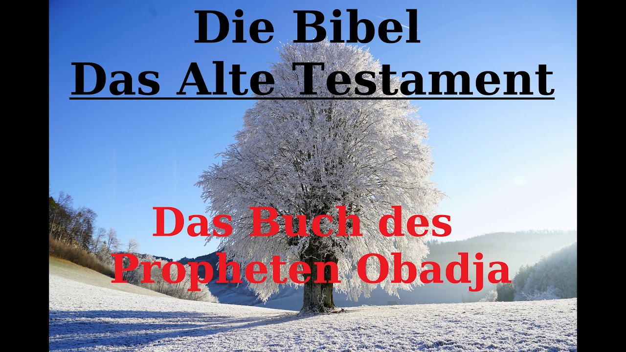 Die Bibel Alte Testament Das Buch des Propheten Obadja - YouTube