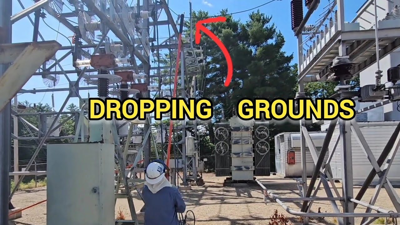 Dropping grounds in a high voltage substation after repairs are ...