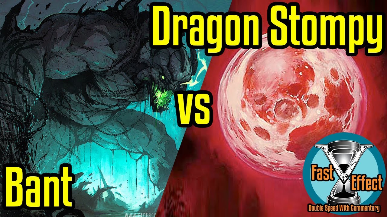 Bant vs Dragon Stompy | Legacy Magic: The Gathering w/Commentary | Fast ...