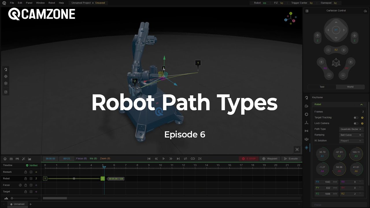 Robot Path Types | ZONECORE Cinema Robots Motion Control Software - YouTube