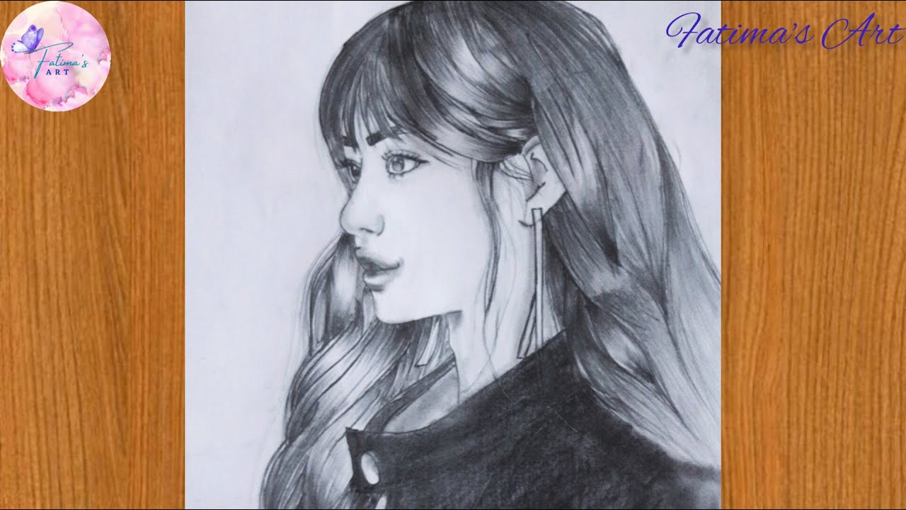 How to Draw a Girl || How to draw Lisa || Blackpink drawing || Drawing ...