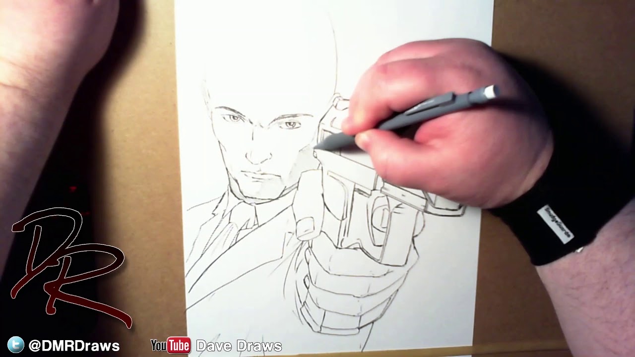 Agent 47 Hitman Sketch