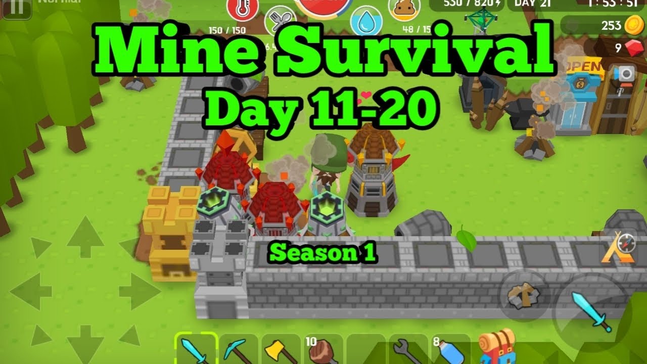 Mine Survival | Day 11-20 | Normal Mode | S1 - YouTube