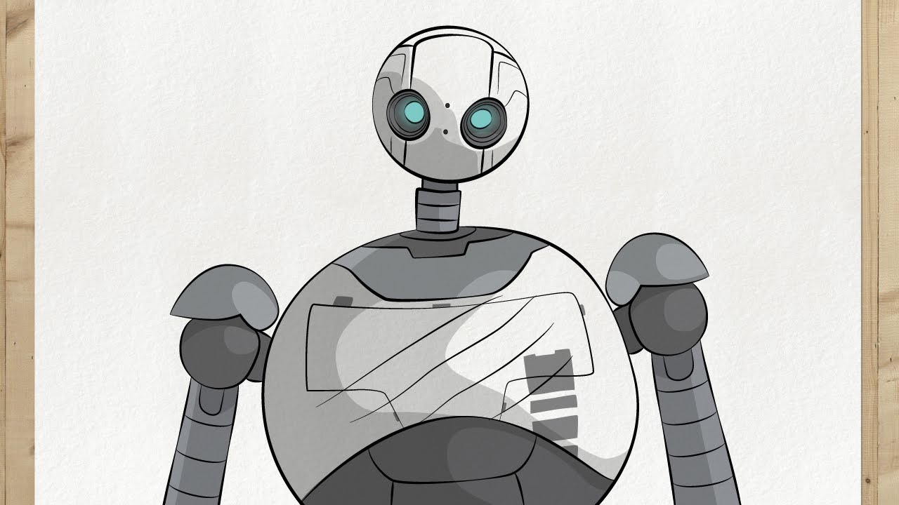 Come disegnare Roz Il Robot Selvaggio - YouTube