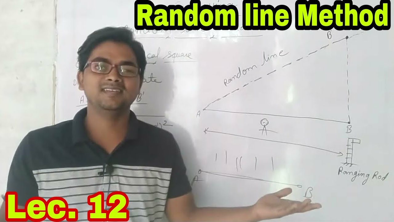 Surveying, Ranging, Random line method - YouTube