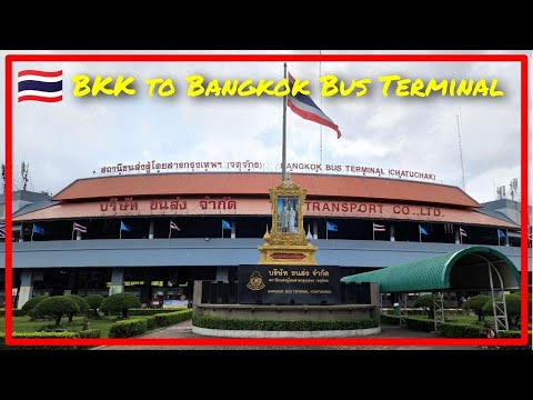 🇹🇭 Suvarnabhumi Airport to Bangkok Bus Terminal (Chatuchak) 🚌 - YouTube