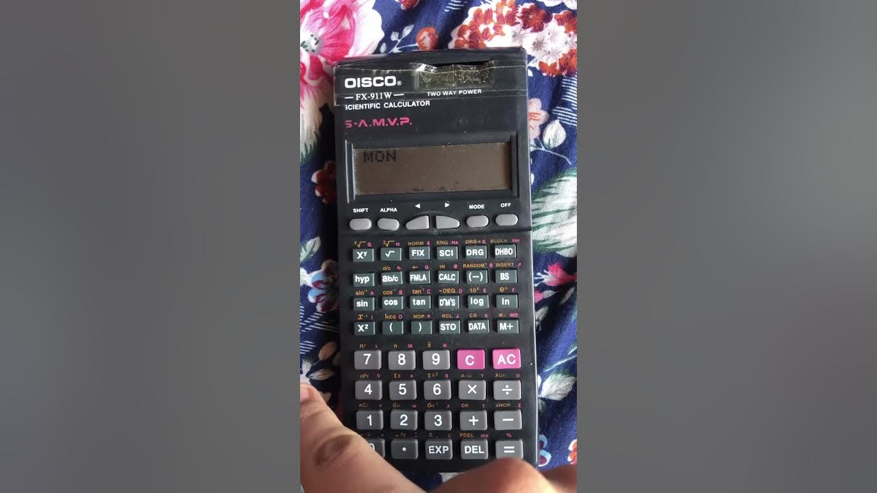 Saving formula in scientific calculator - YouTube