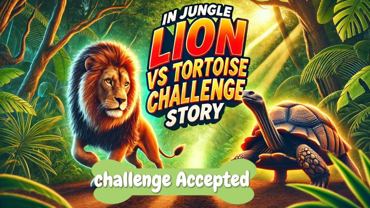 in jungle The Lion VS tortoise Challenge Story"" challenge | - YouTube