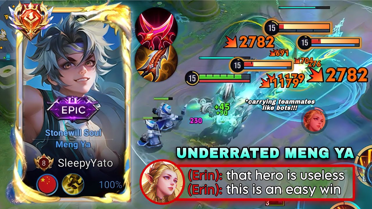 UNDERRATED MARKSMAN MENGYA CARRYING TEAMMATES LIKE BOTS IN SOLO RANK ...