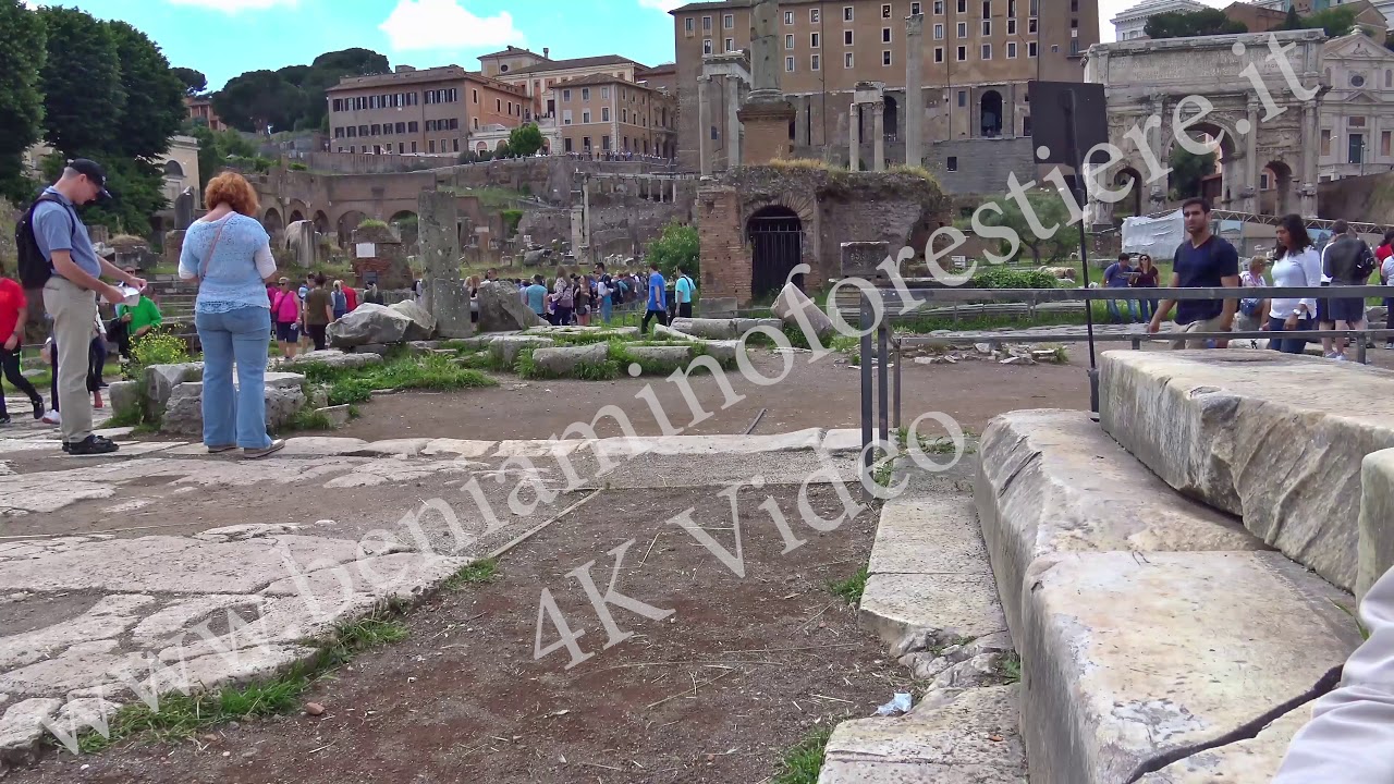 4K Rome Roman Forum. Details and panorama. C0269 M OK 1 FAST - YouTube