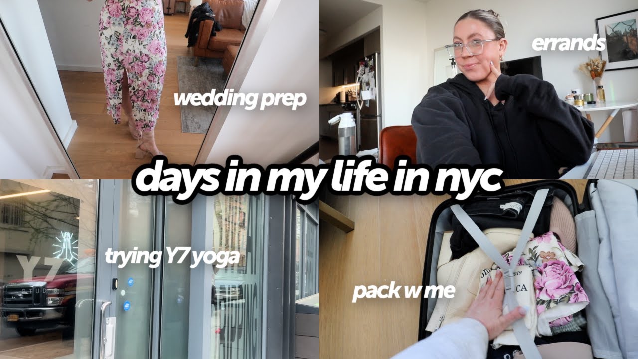 days in my life in the city: trying Y7 yoga, job update, wedding prep ...