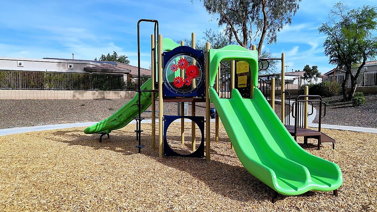 HOA Playgrounds - Queen Creek, AZ - Playground demo and new build - YouTube