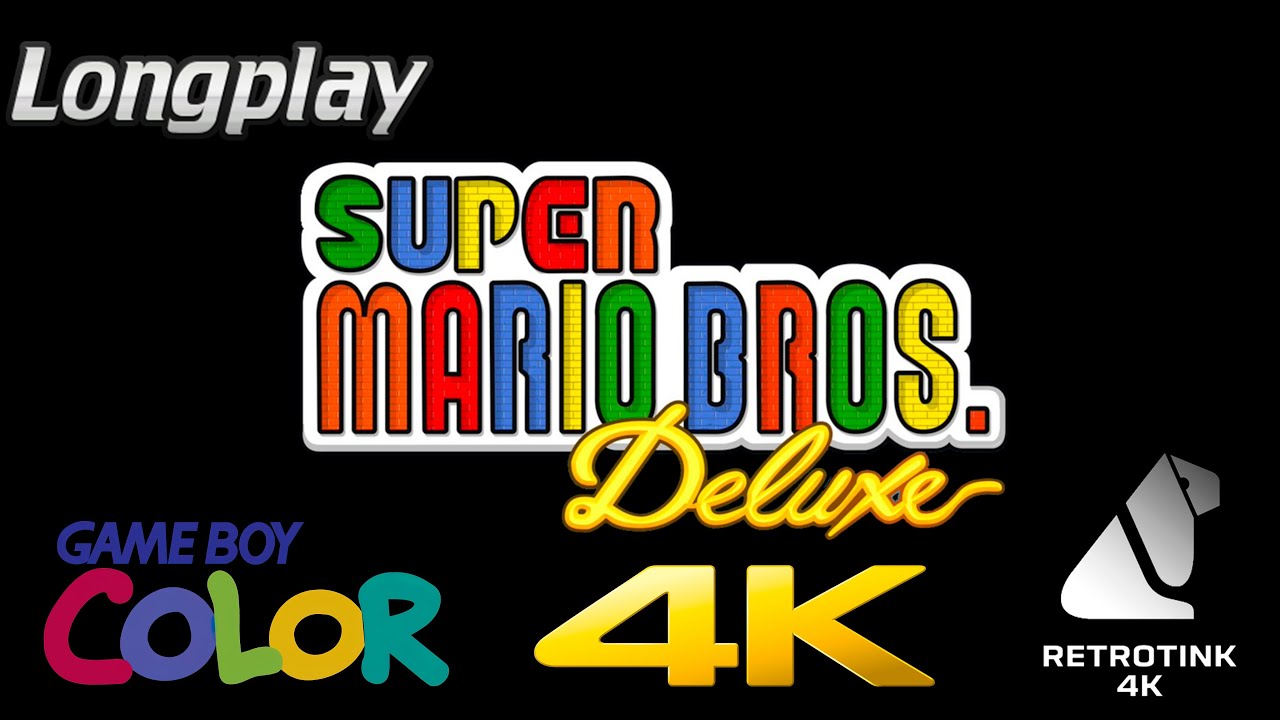 Super Mario Bros Deluxe Analogue Pocket Game Boy Color Retrotink 4K ...