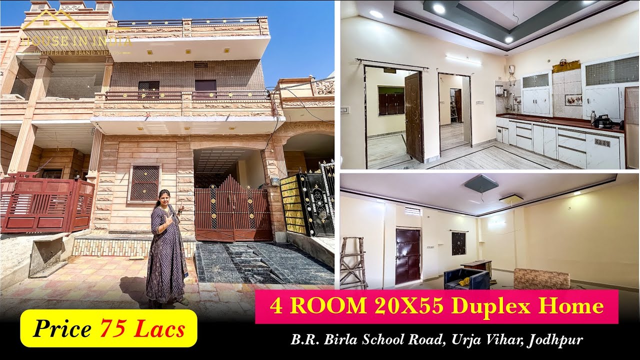 4 BHK 20x55 ft Home | Villa for Sale in Jodhpur | Property in Jodhpur | Urja Vihar - YouTube