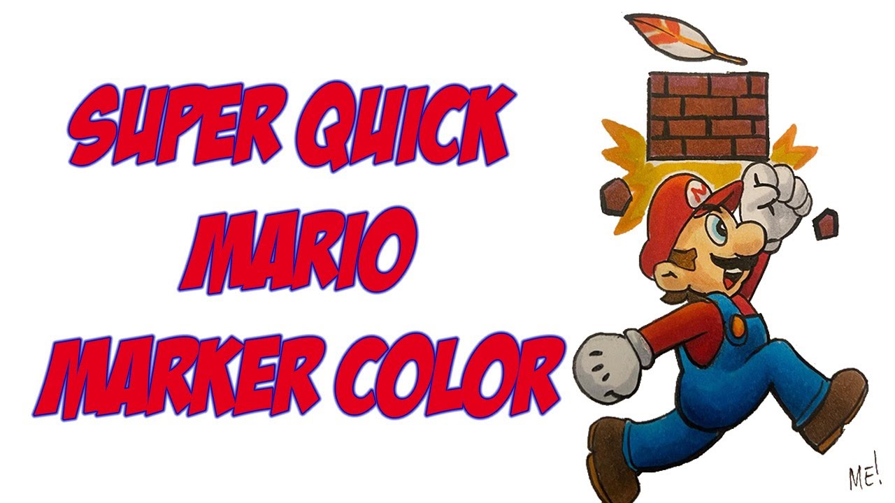 Super Quick Mario Marker Colors - YouTube