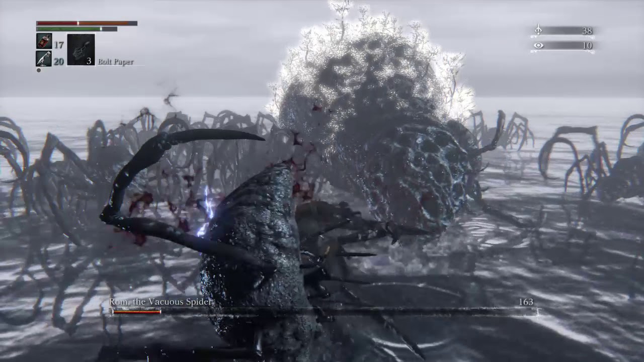 Bloodborne - Rom The Vacuous Spider (Boss Fight) - YouTube