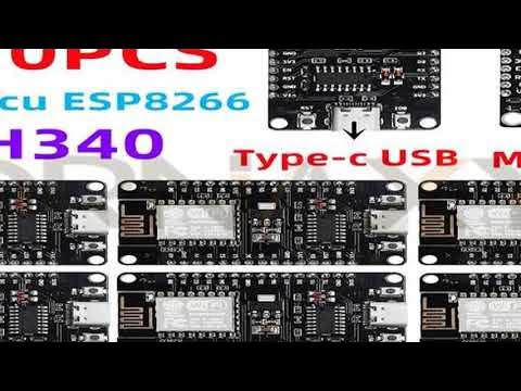 1-10pcs/ESP8266 NodeMCU LUA CH340 ESP-12E WiFi Internet Development ...