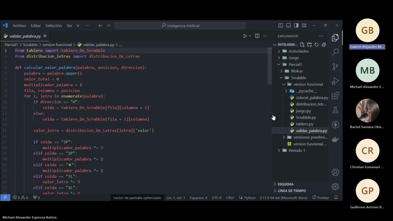 Scrabble mediante Python. - YouTube
